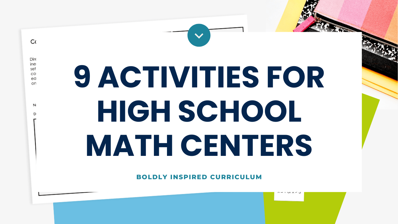 9 Student Approved High School Math Centers Activities
