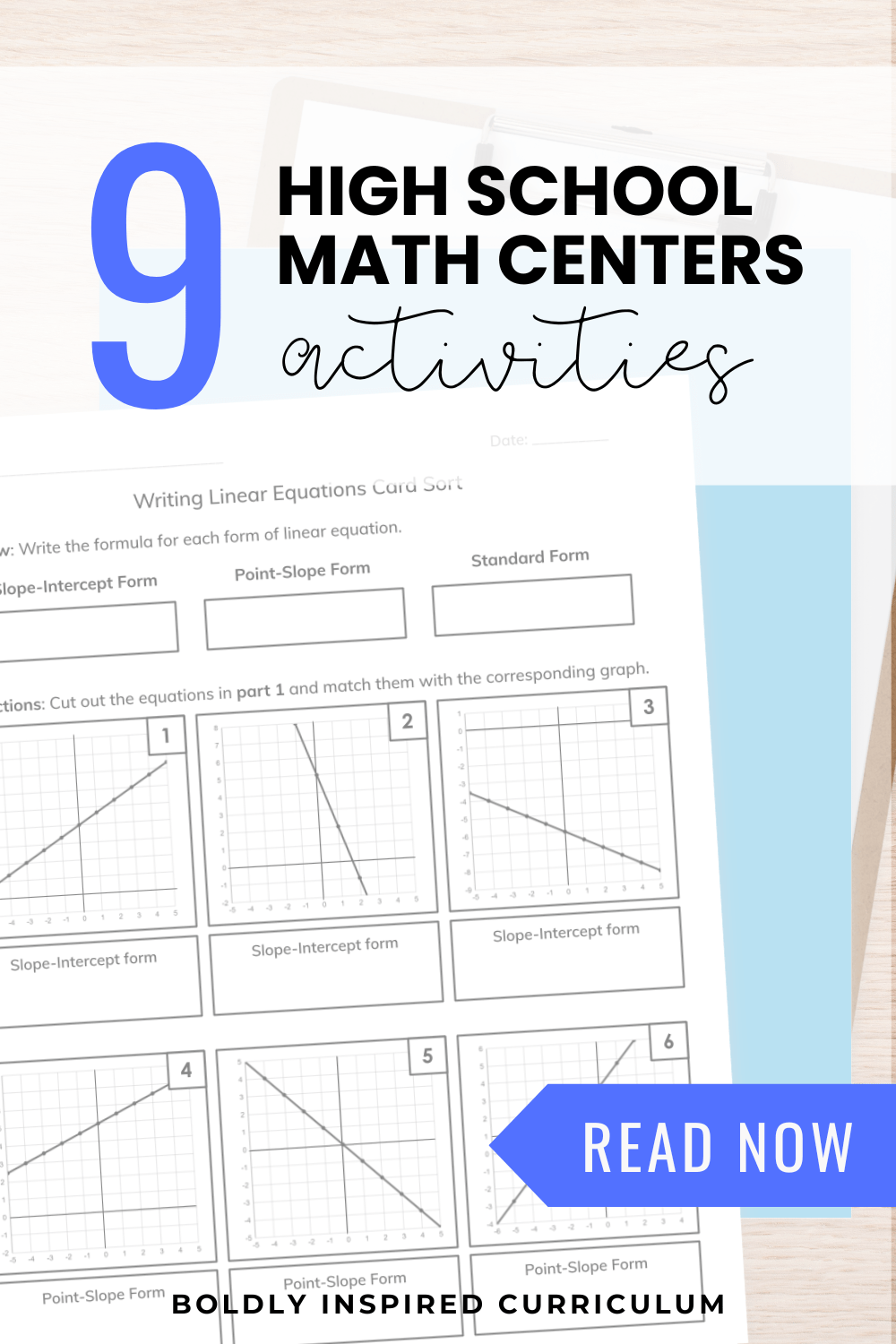 9 Student Approved High School Math Centers Activities