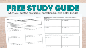 10 Low-Prep Polynomial Operations Activities for Algebra 1