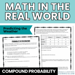 Real World Math Activities for Pre Algebra and Algebra 1