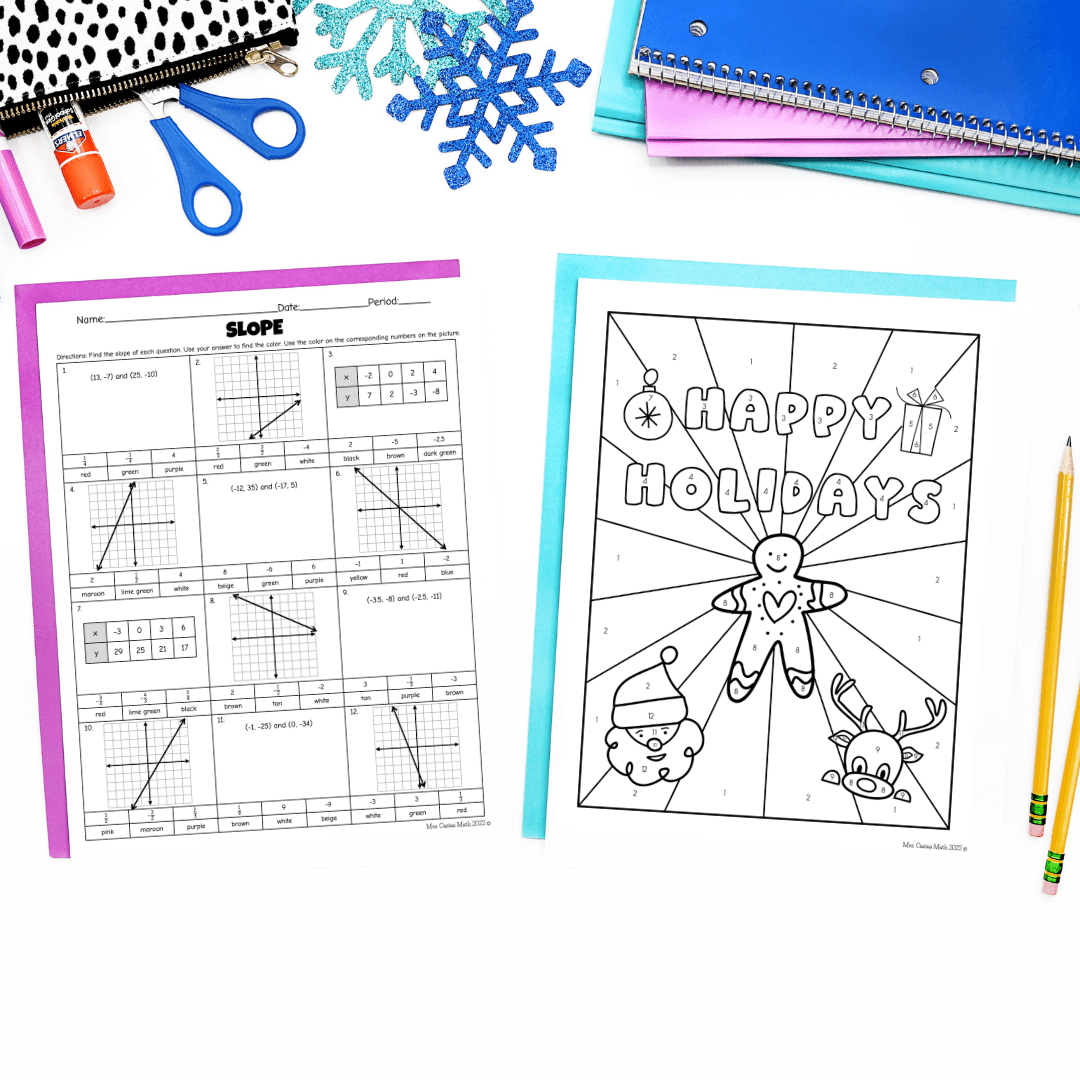 6 Must Have Middle School Winter Math Activities