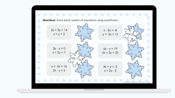 7 Winter Math Activities to Engage Your Algebra 1 Students