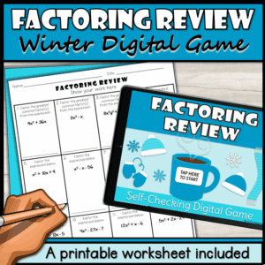 7 Winter Math Activities to Engage Your Algebra 1 Students