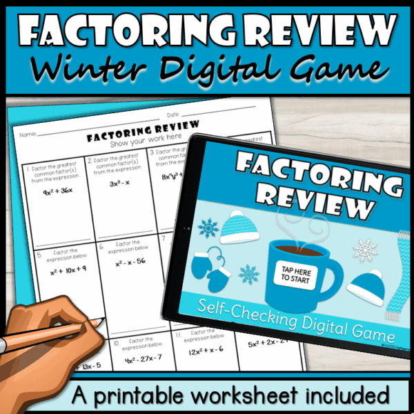 7 Winter Math Activities to Engage Your Algebra 1 Students