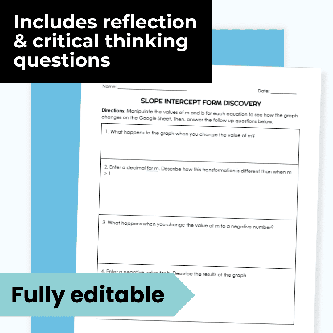 Slope-Intercept Form Digital Activity - Boldly Inspired Curriculum