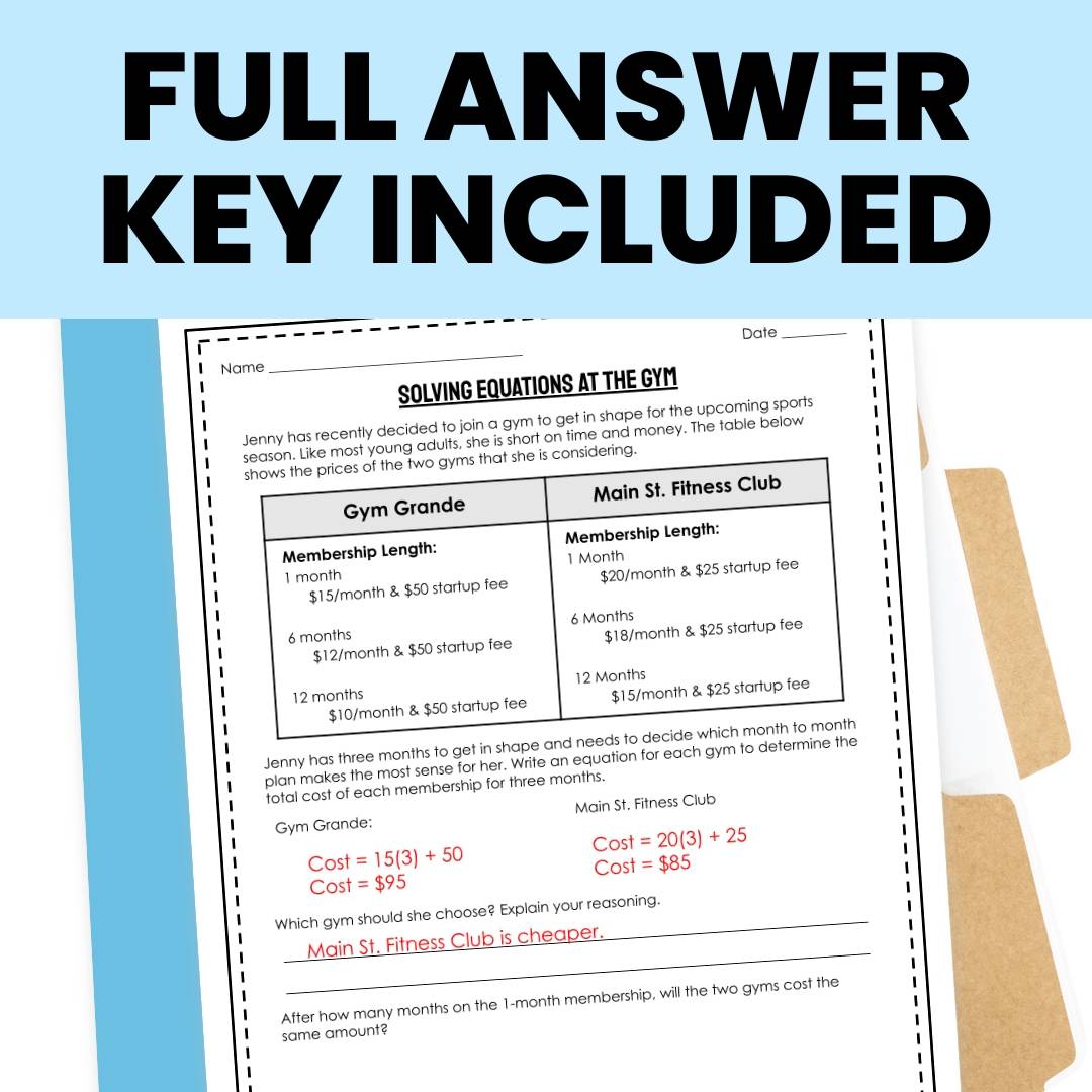 Solving Multi Step Equations Word Problems Worksheet - Real World Math ...