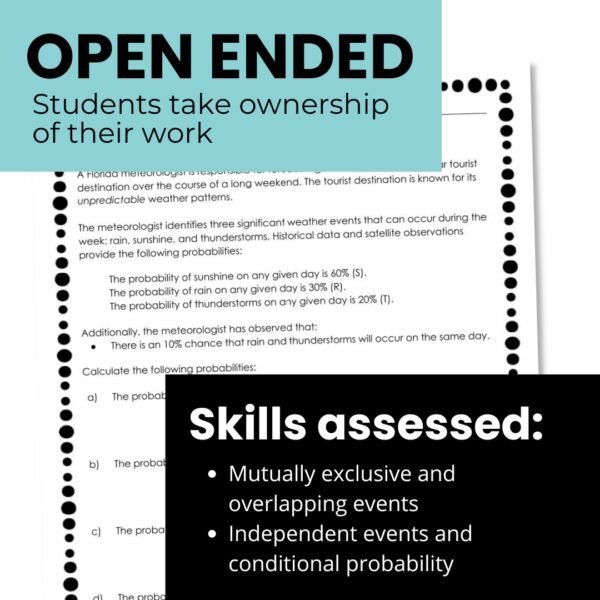 7th Grade Math End of Year Project | Compound Probability Real World ...