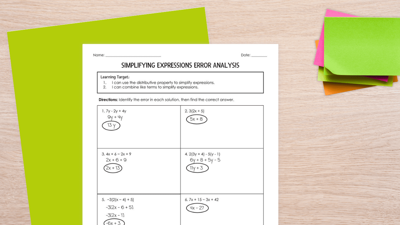 9 Summer Math Review Activities for Incoming 8th Graders