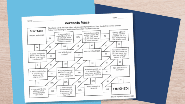 9 Summer Math Review Activities for Incoming 8th Graders
