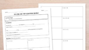 11 Engaging Solving Multi-Step Equations Math Activities