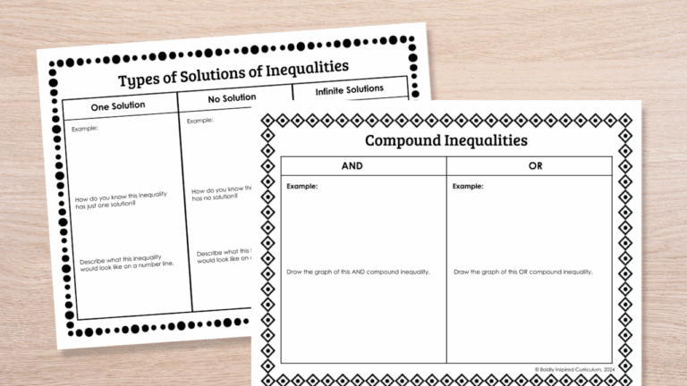 11 Engaging Inequalities Activities for Middle and High School Math