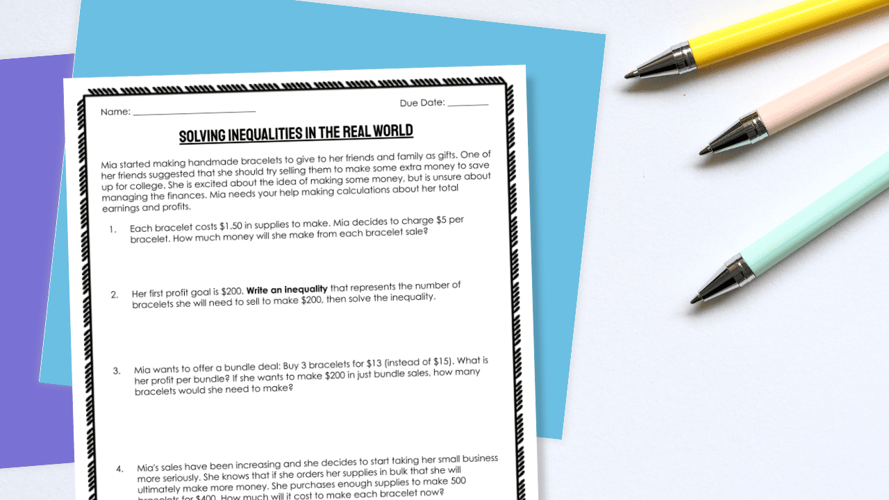 11 Engaging Inequalities Activities for Middle and High School Math