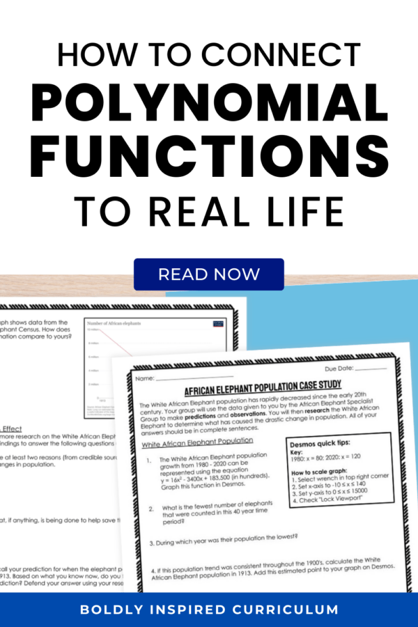 How to Connect Graphs of Polynomial Functions to Real Life